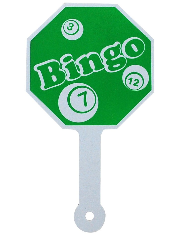 Sign Bingo Stop Sign Plastic