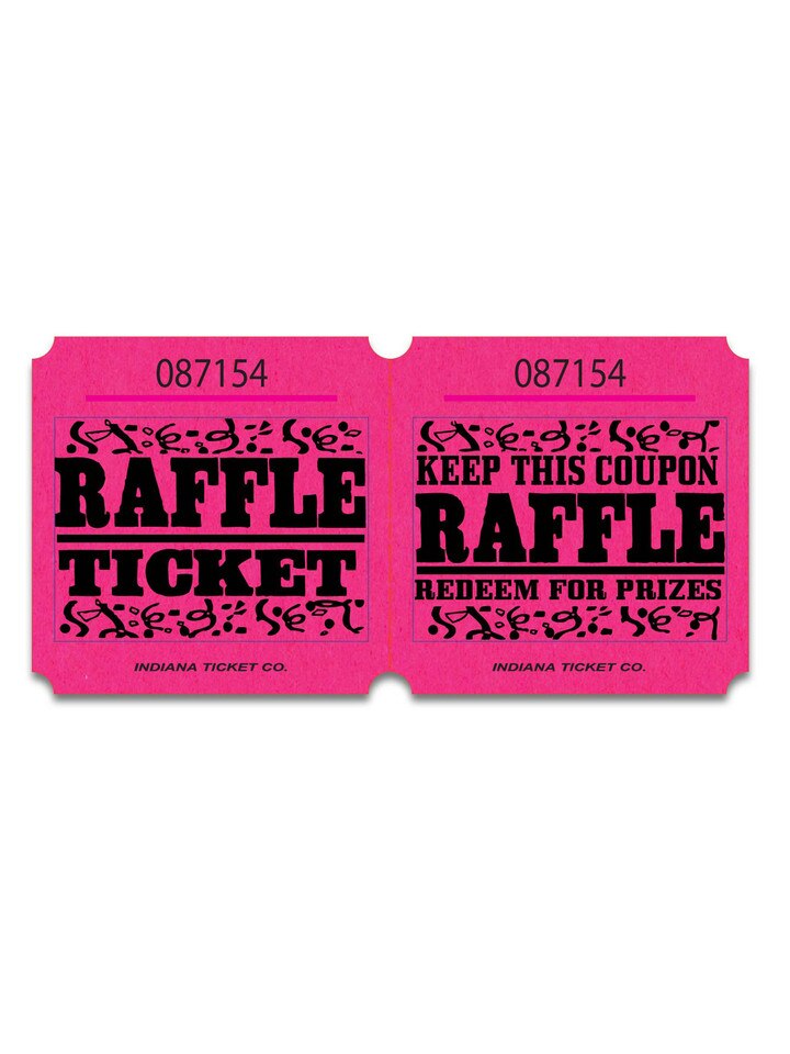 Double Marquee Raffle Tickets Purple