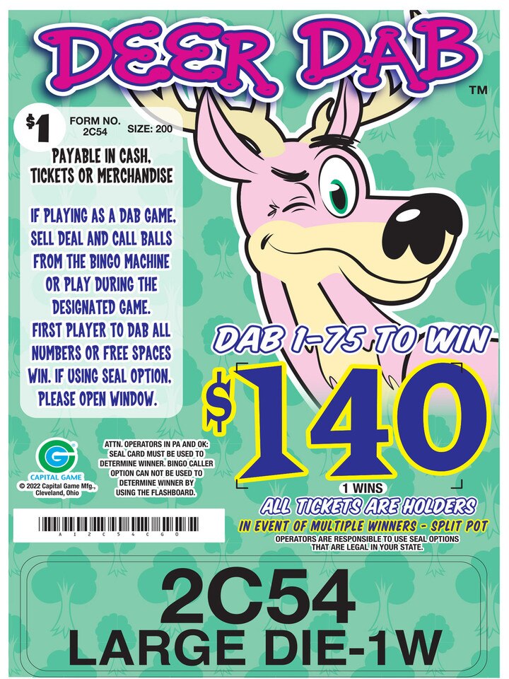 DEER DAB STRIP TICKET VP1732 200 CT NLS