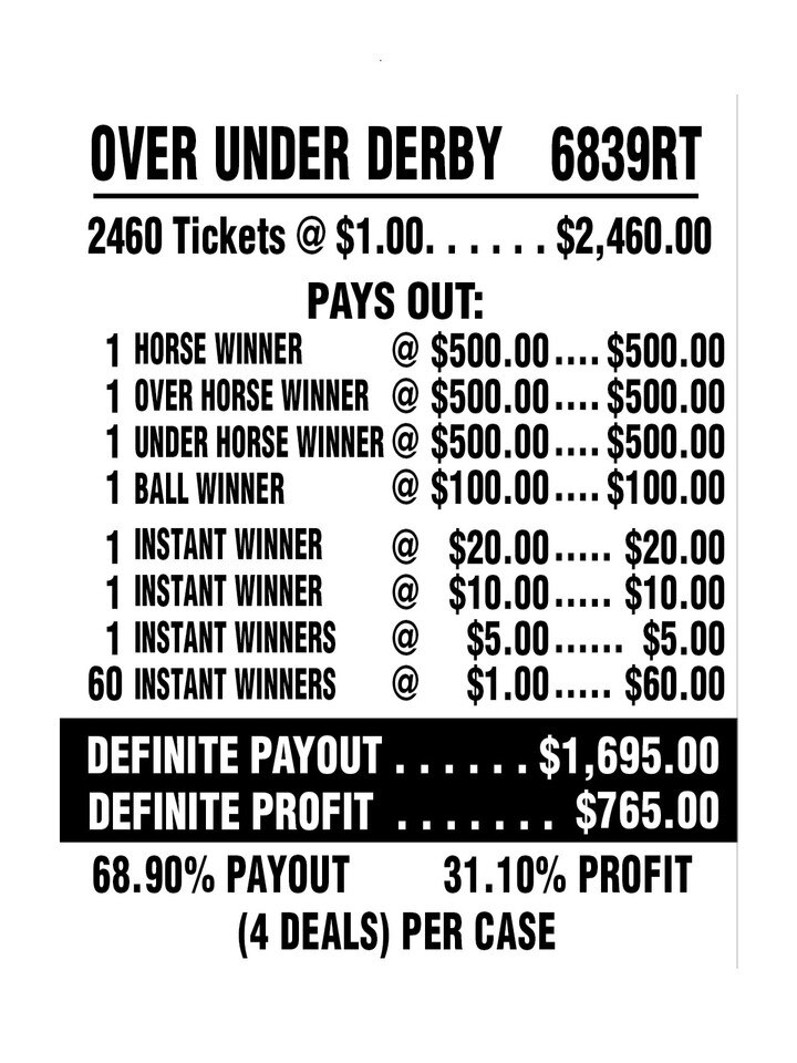 OVER UNDER DERBY 2460 CT NLS